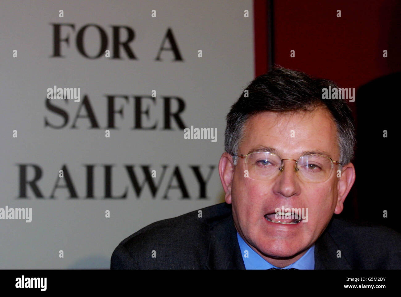 Stephen Byers Rail Declaration Stock Photo - Alamy