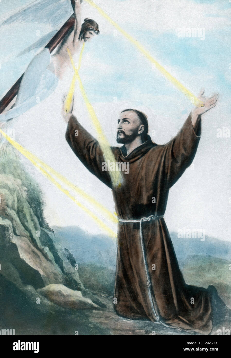 Szene aus dem Leben des Heiligen Franz von Assisi, 13. Jahrhundert ...