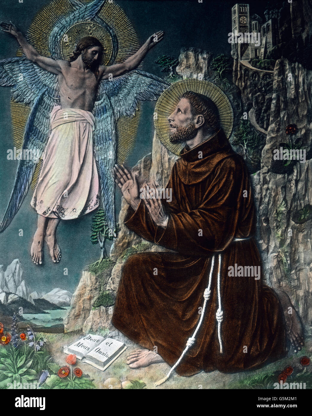 Szene aus dem Leben des Heiligen Franz von Assisi, 13. Jahrhundert ...