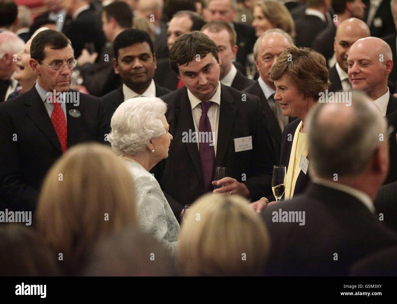 Queen Elizabeth II during a reception for the winners of The Queen's ...