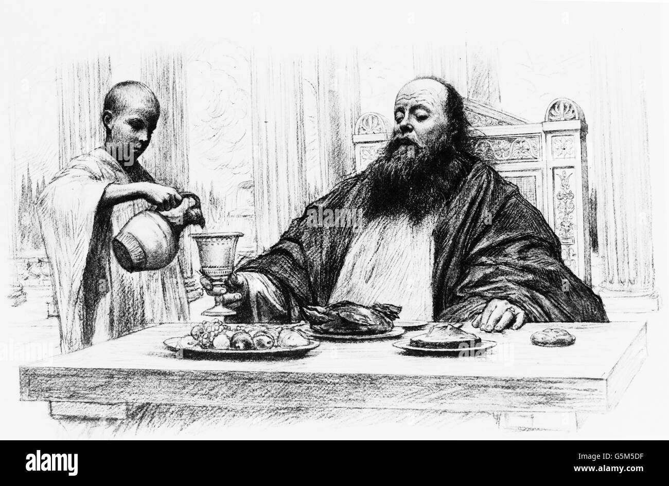 Gleichnis aus dem Neuen Testament der Bibel. Parable of Jesus from the ...