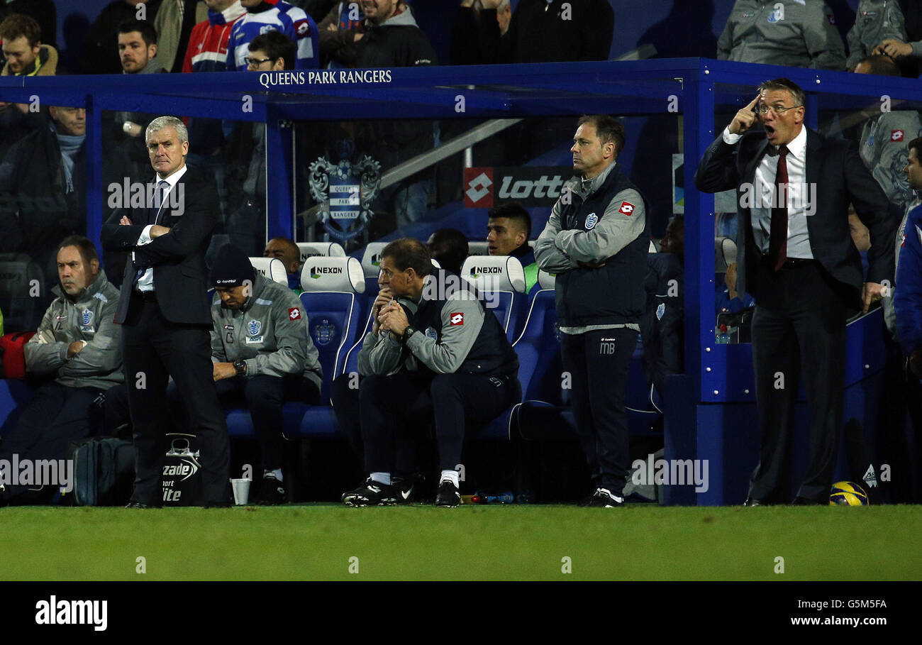 Soccer - Barclays Premier League - Queens Park Rangers v Southampton - Loftus Road. QPR manager ...