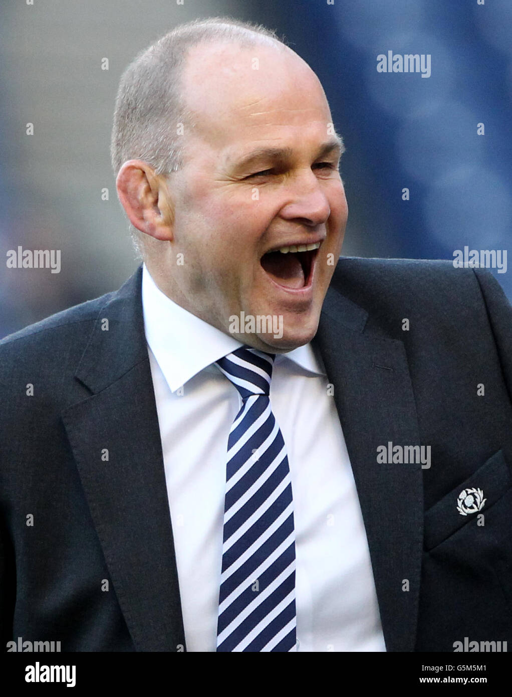 Scotland manager andy robinson emc test match murrayfield hi-res stock ...