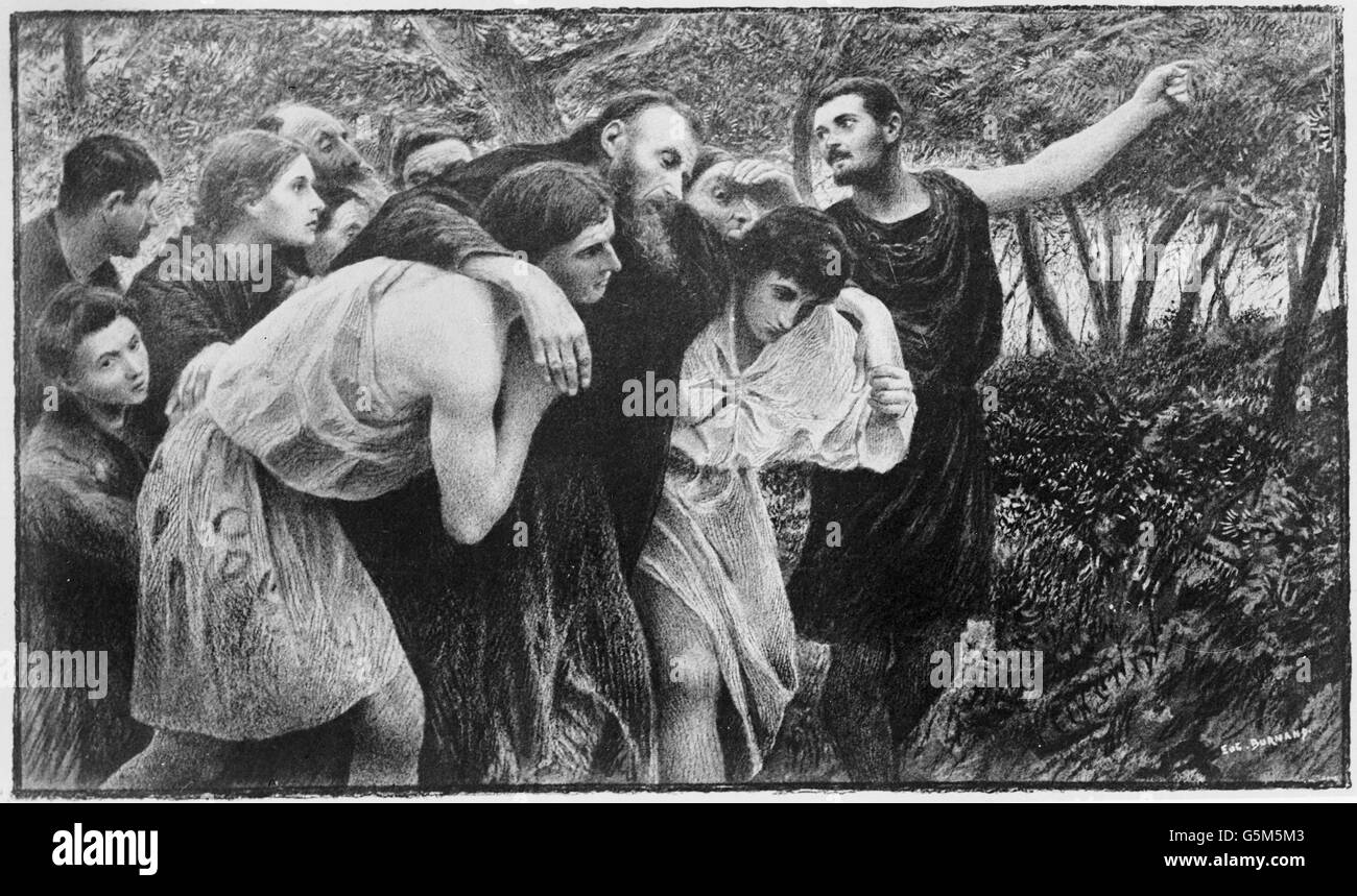 Gleichnis aus dem Neuen Testament der Bibel. Parable of Jesus from the ...