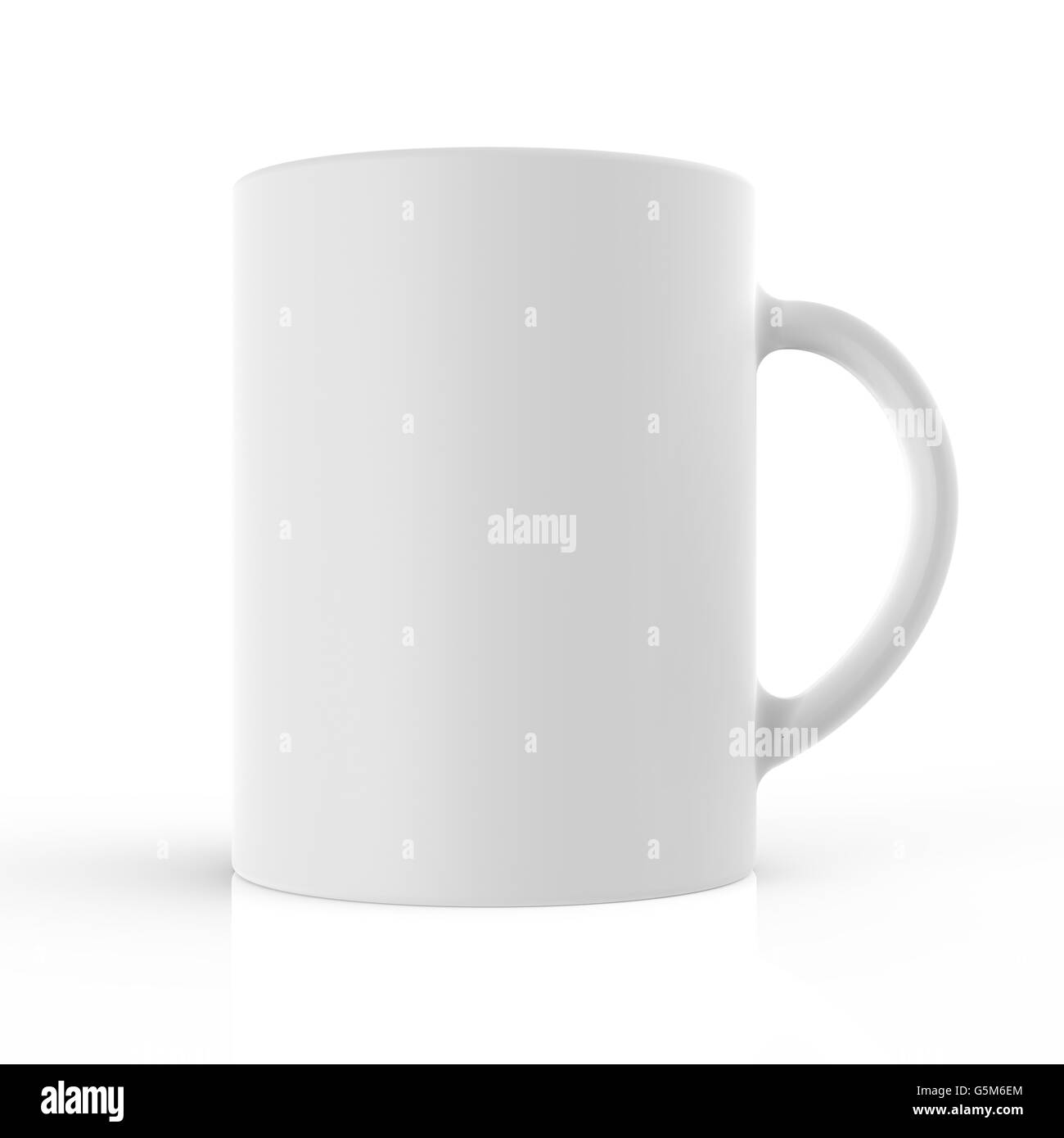 White cup 3D render Stock Photo - Alamy