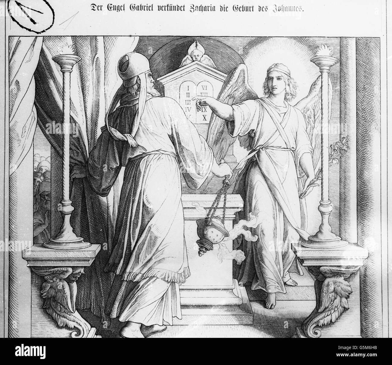 Szene aus dem Neuen Testament. Scene from the New Testament of the Holy ...