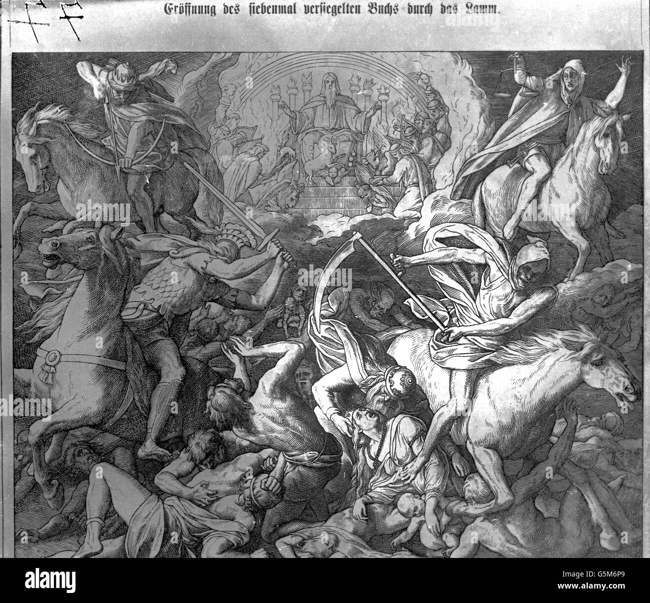 Szene aus dem Neuen Testament. Scene from the New Testament of the Holy ...