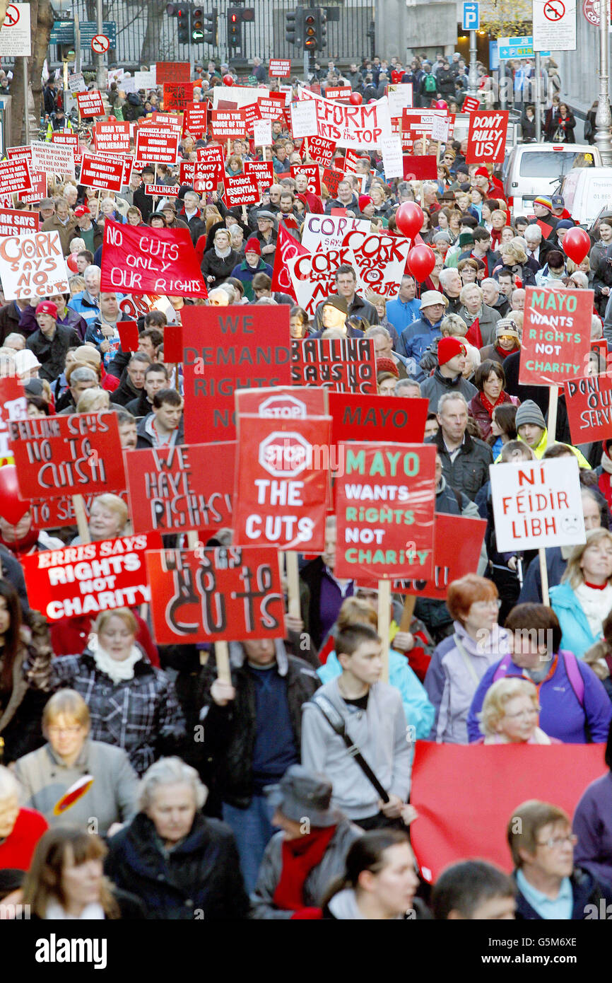 Protesters demand disability rights Stock Photo - Alamy