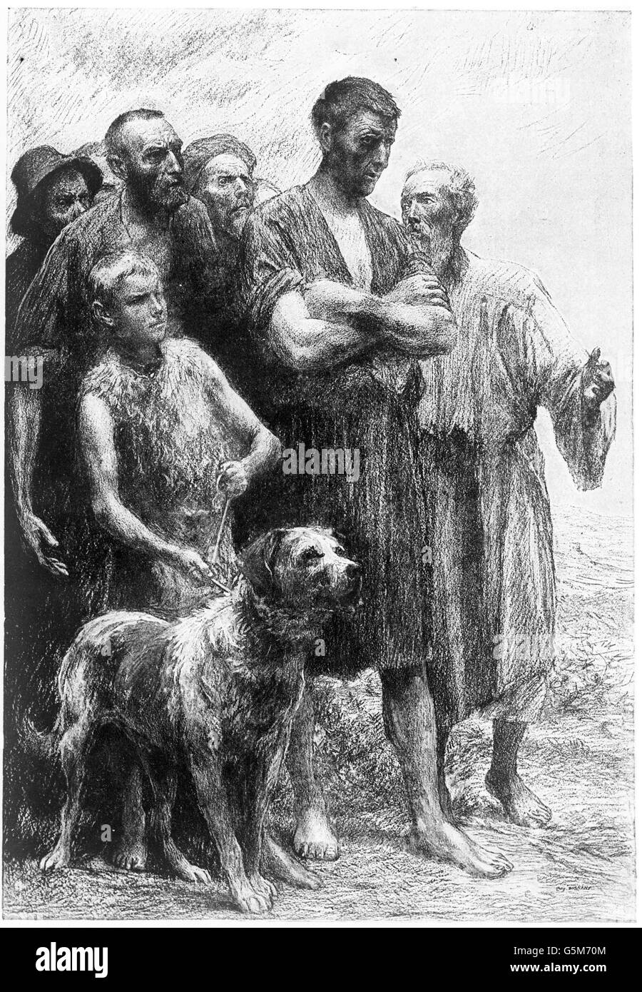 Gleichnis aus dem Neuen Testament der Bibel. Parable of Jesus from the ...