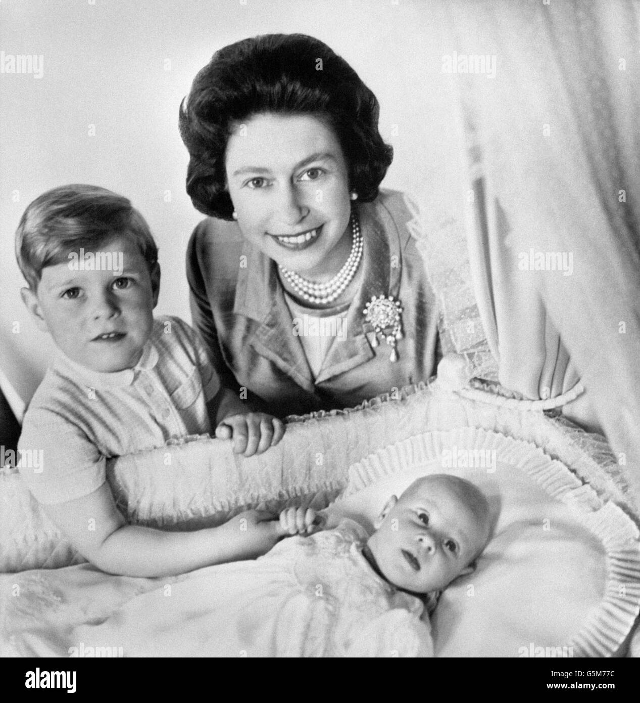 Royalty - The Queen with Prince Edward - Buckingham Stock Photo - Alamy