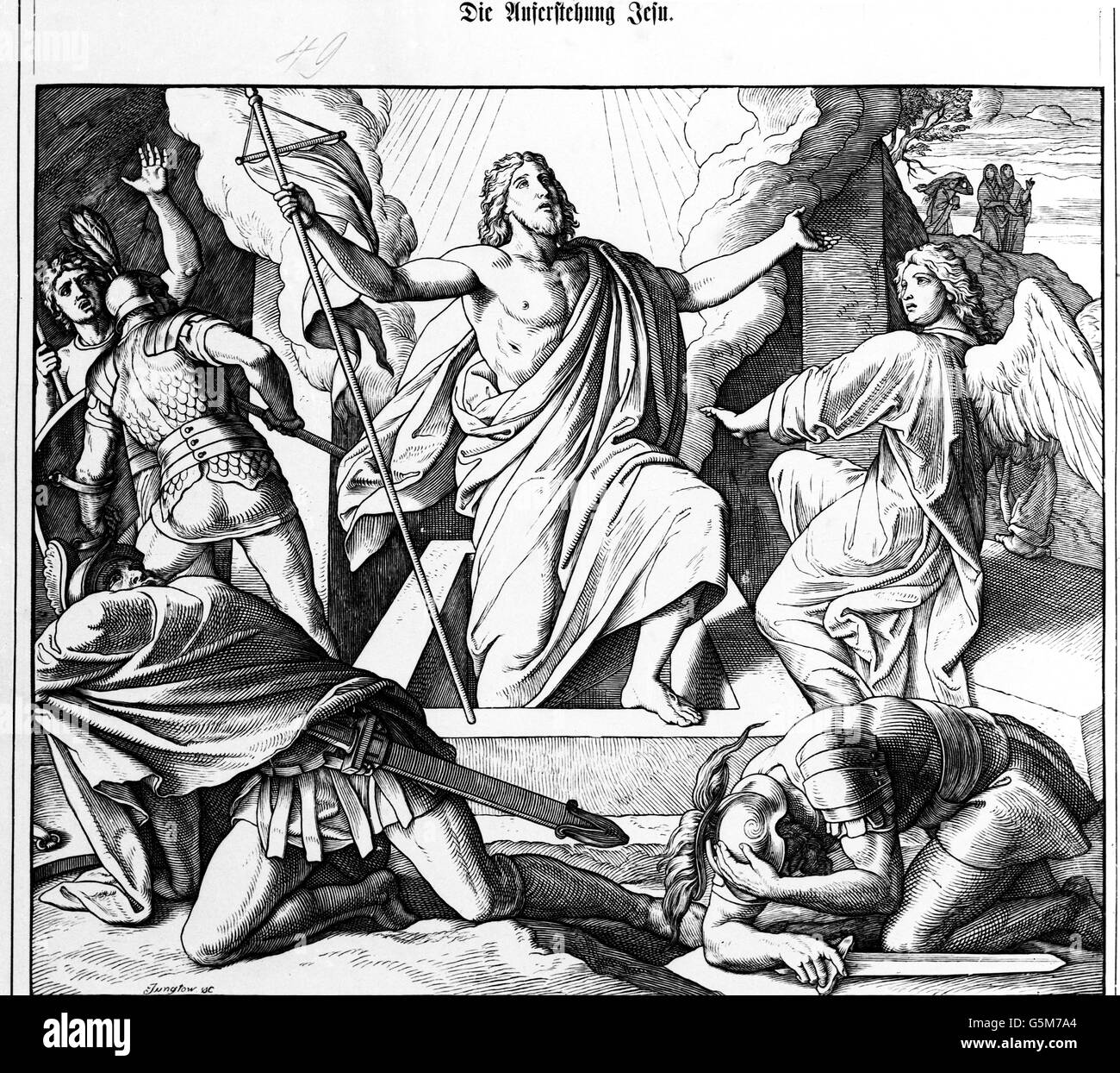 Szene aus dem Neuen Testament. Scene from the New Testament of the Holy ...