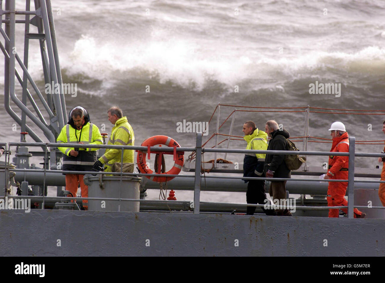 Plymouth Tanker Waves Stock Photo - Alamy