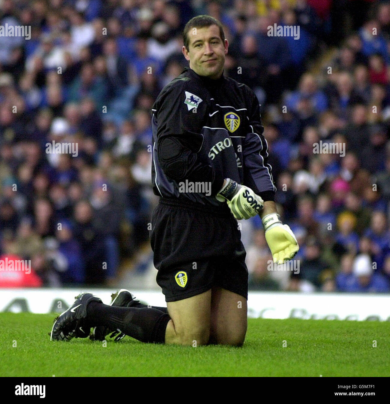 Leeds United's goalkeeper Nigel Martyn in action in the F.A Barclaycard ...