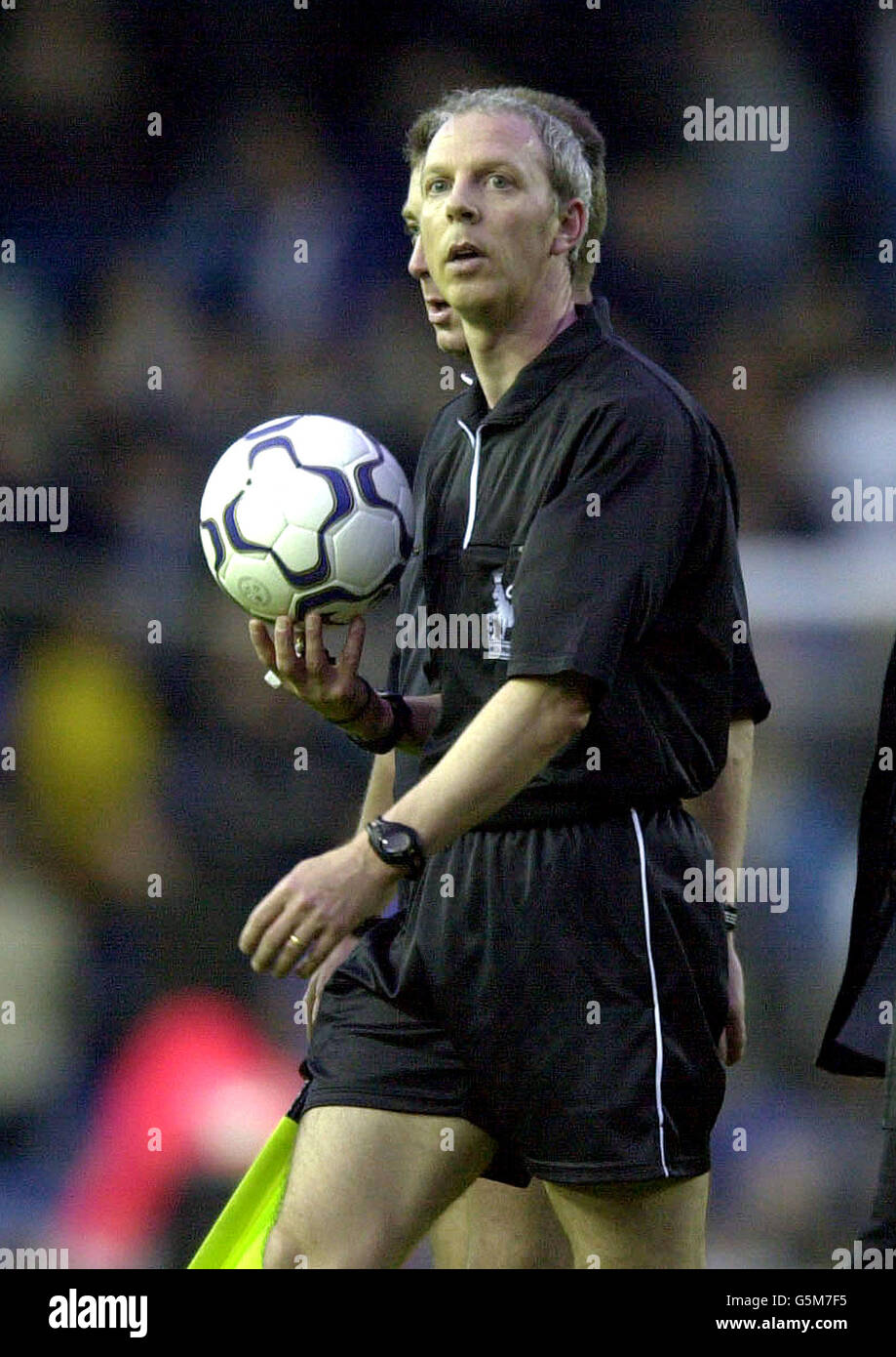 Referee Neale Barry during the F.A. Barclaycard Premiership game ...