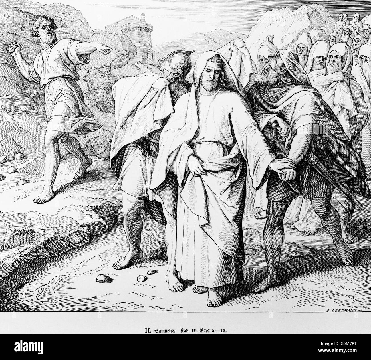 Szene aus dem Alten Testament der Bibel. Scene from the Old Testament ...