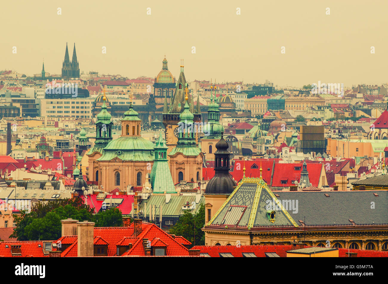 Center of Prague Stock Photo - Alamy