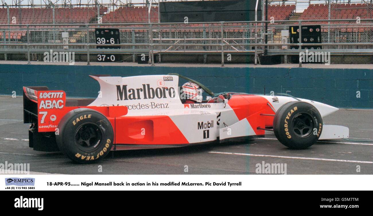 Nigel mansell in action hi-res stock photography and images - Alamy