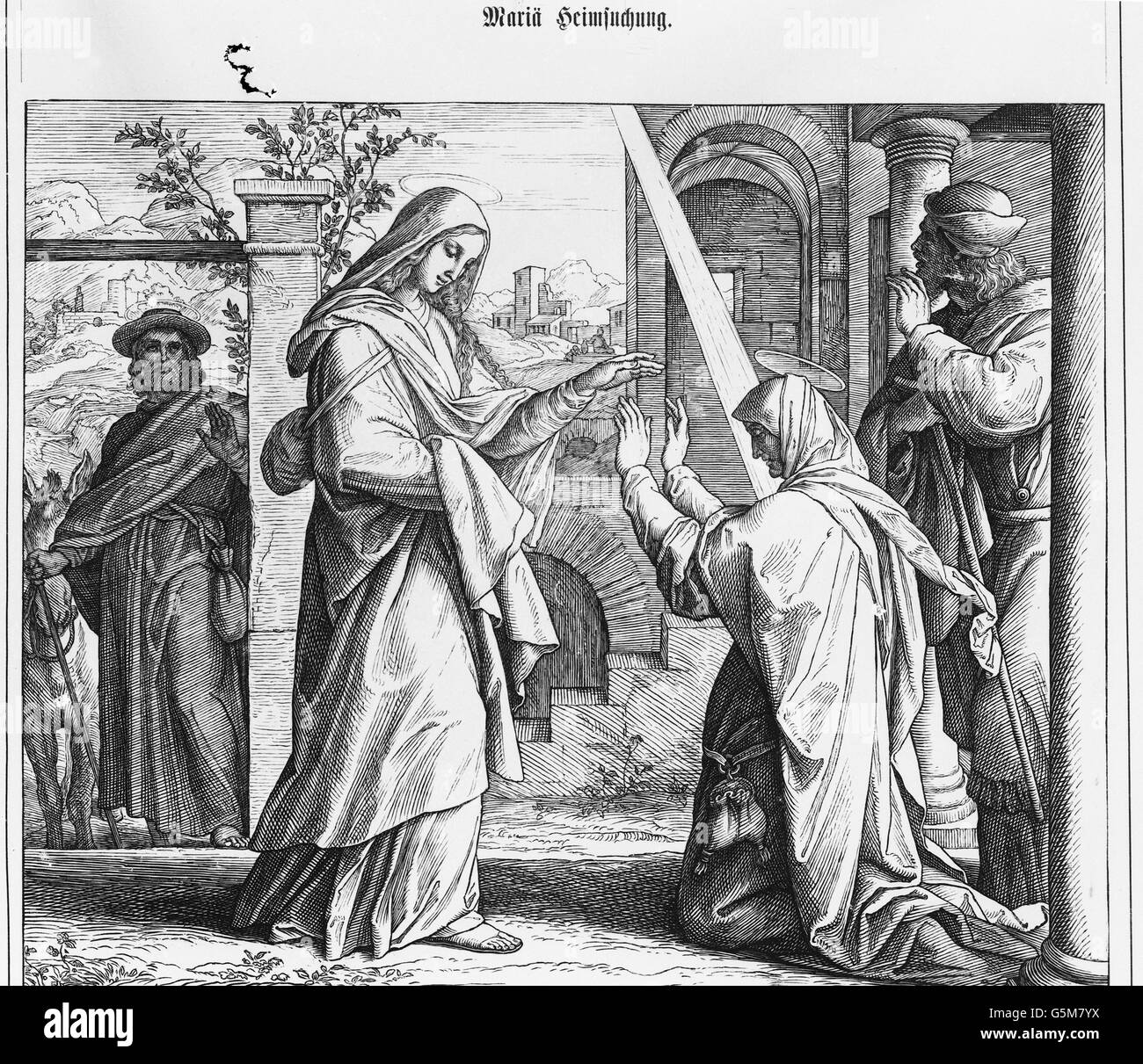 Szene aus dem Neuen Testament. Scene from the New Testament of the Holy ...