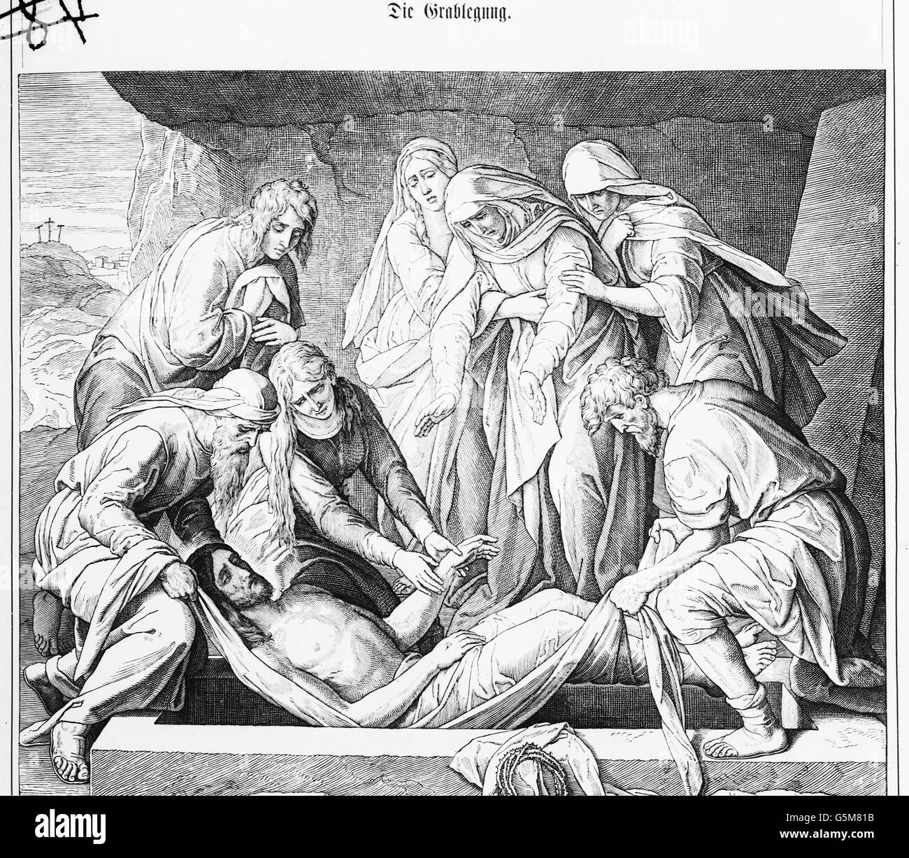 Szene aus dem Neuen Testament. Scene from the New Testament of the Holy ...