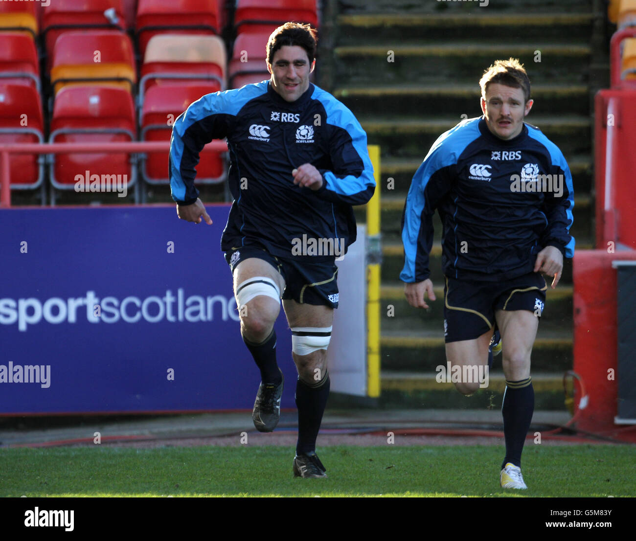Rugby Union - Scotland Captains Run - Pittodrie Stadium Stock Photo - Alamy