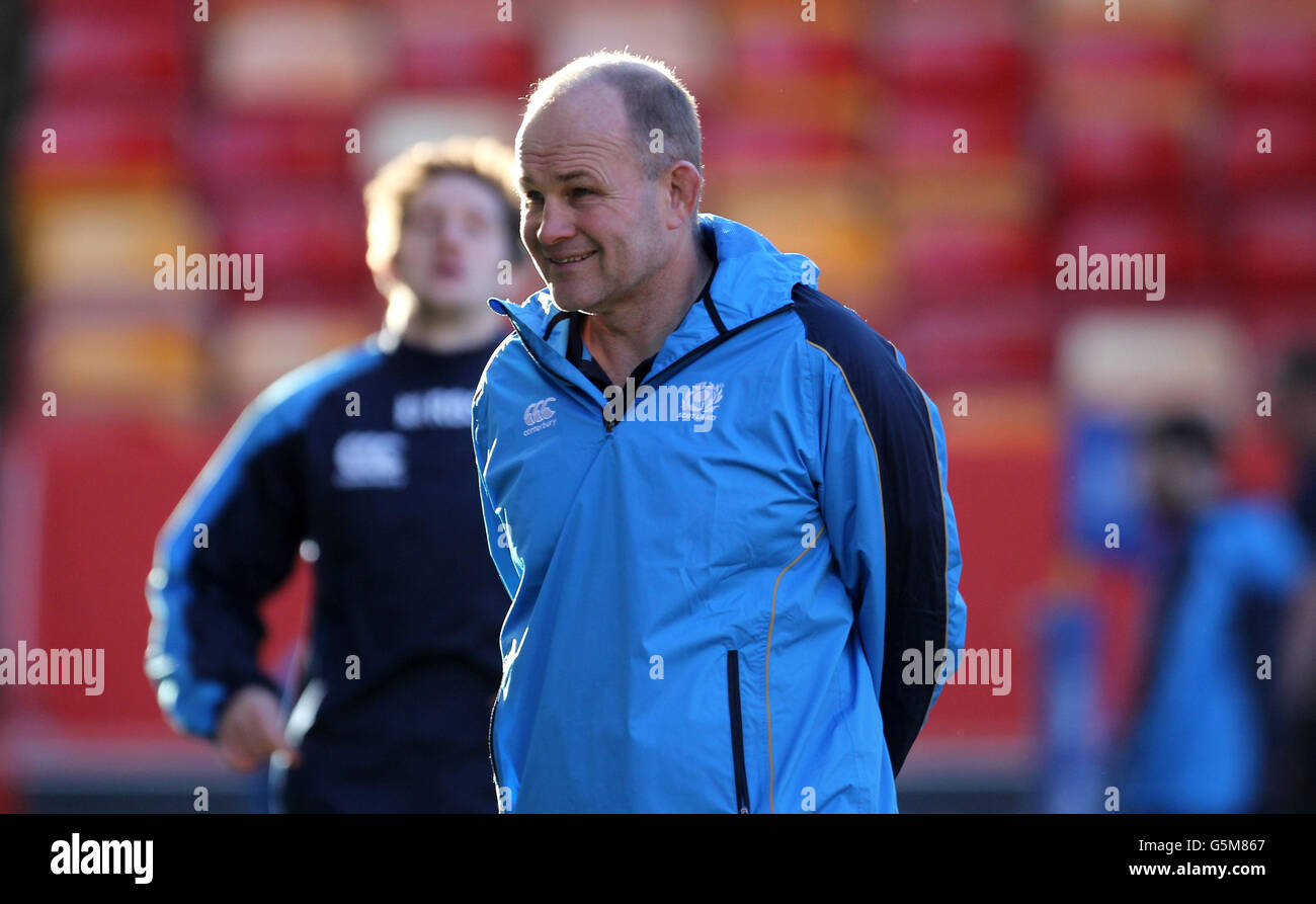 Rugby Union - Scotland Captains Run - Pittodrie Stadium Stock Photo - Alamy