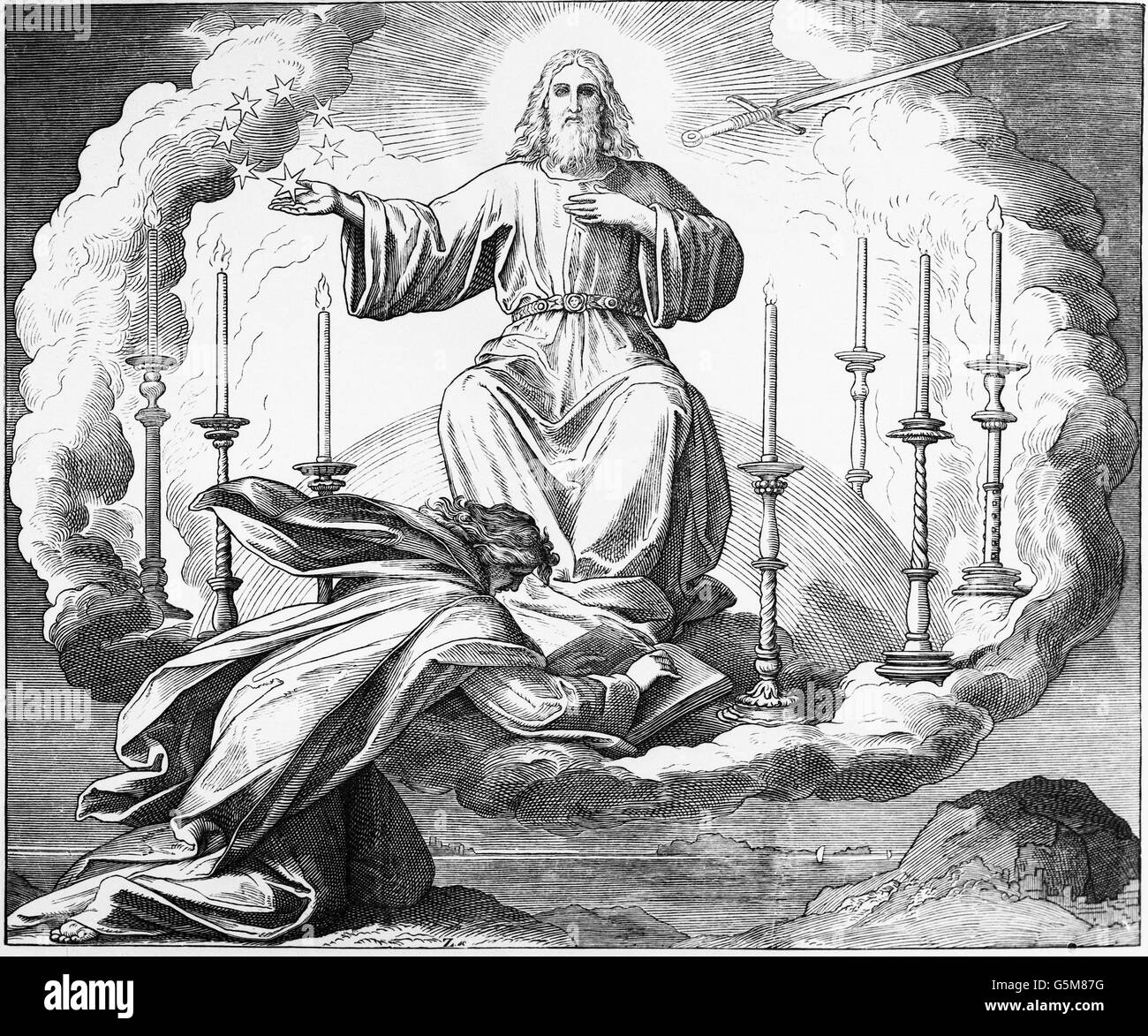 Szene aus dem Neuen Testament. Scene from the New Testament of the Holy ...