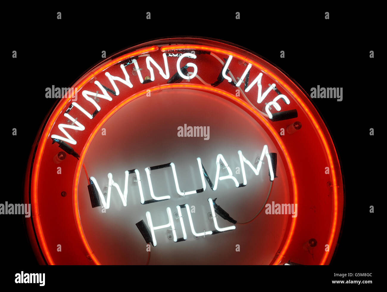 William Hill branded Winning Line at Wimbledon Greyhound Stadium Stock ...