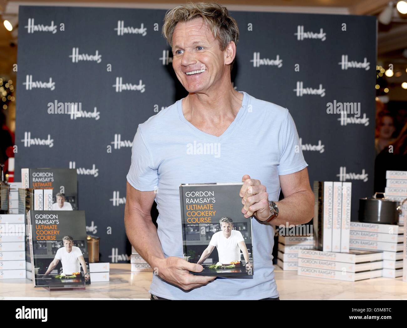 Celebrity chef Gordon Ramsay attends a signing event for his new book ...