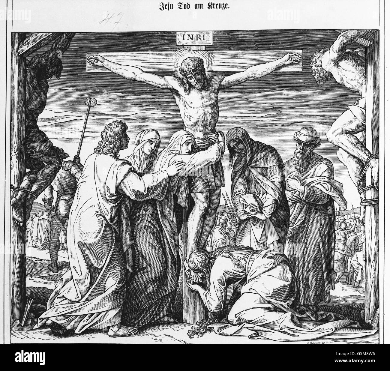 Szene aus dem Neuen Testament. Scene from the New Testament of the Holy ...