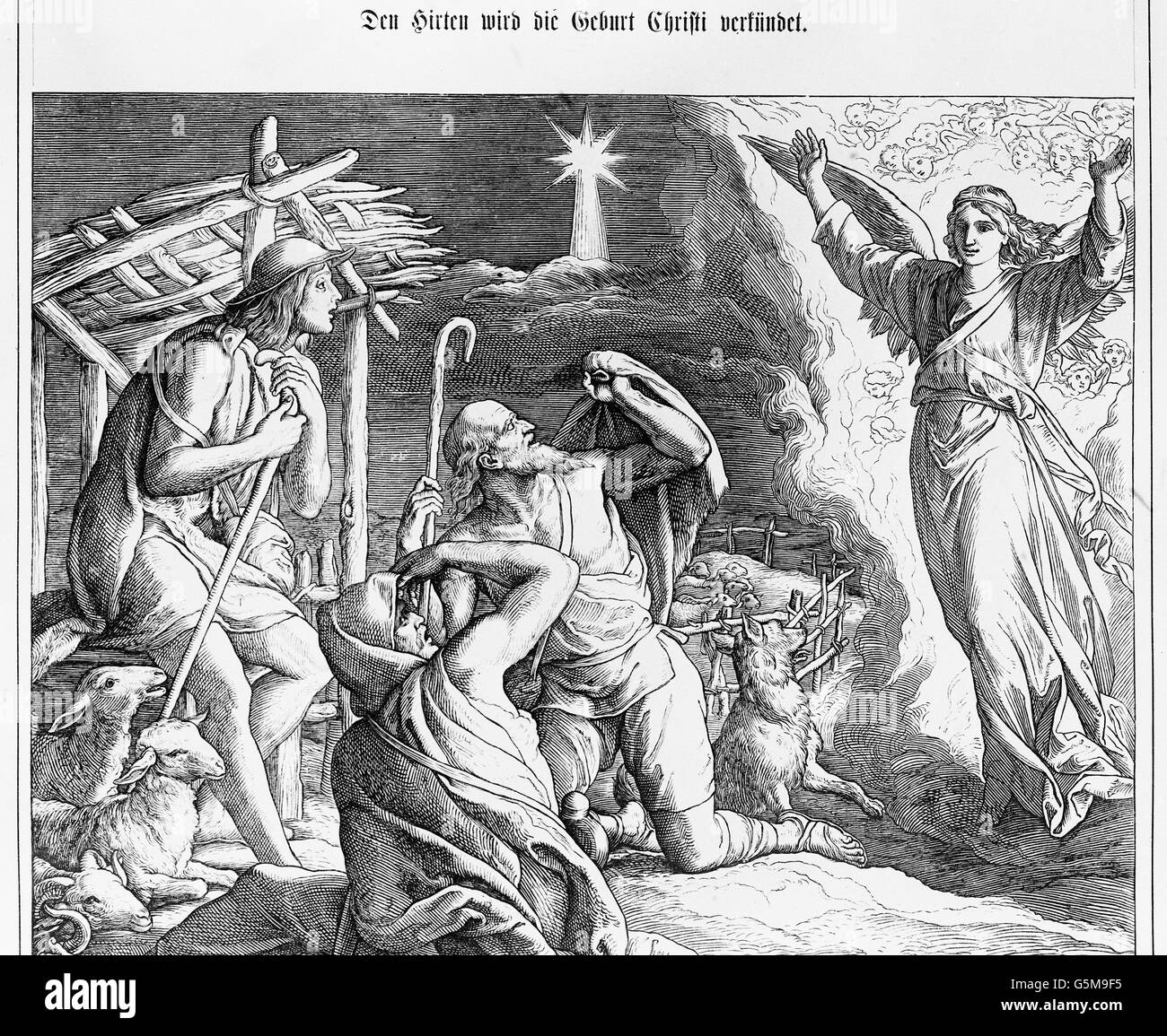 Szene aus dem Neuen Testament. Scene from the New Testament of the Holy ...