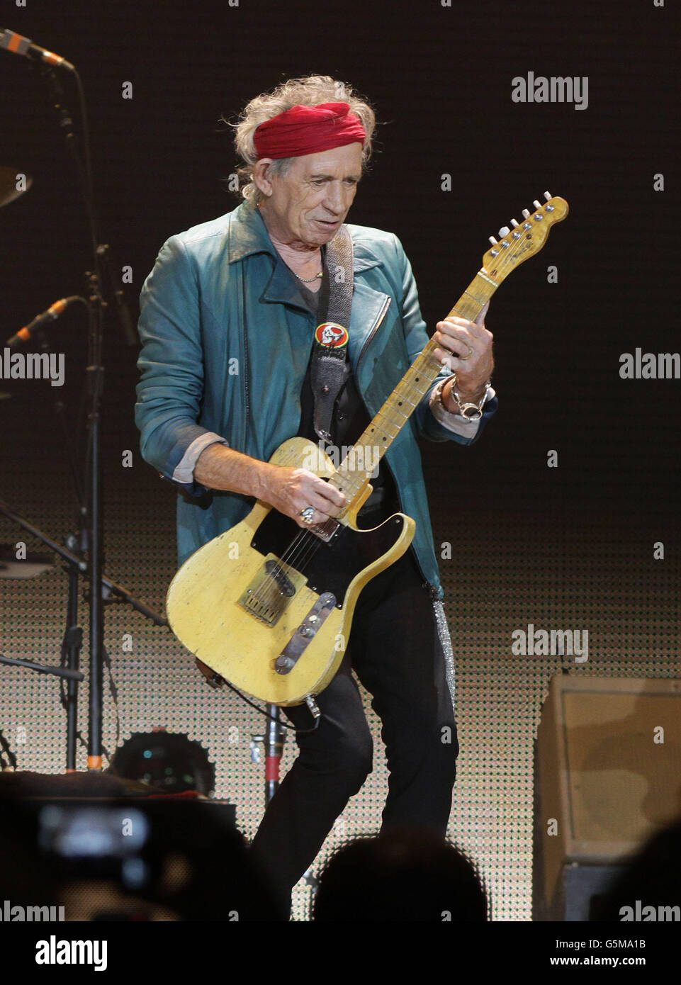 : Keith Richards of The Rolling Stones performing at the O2 Arena in ...