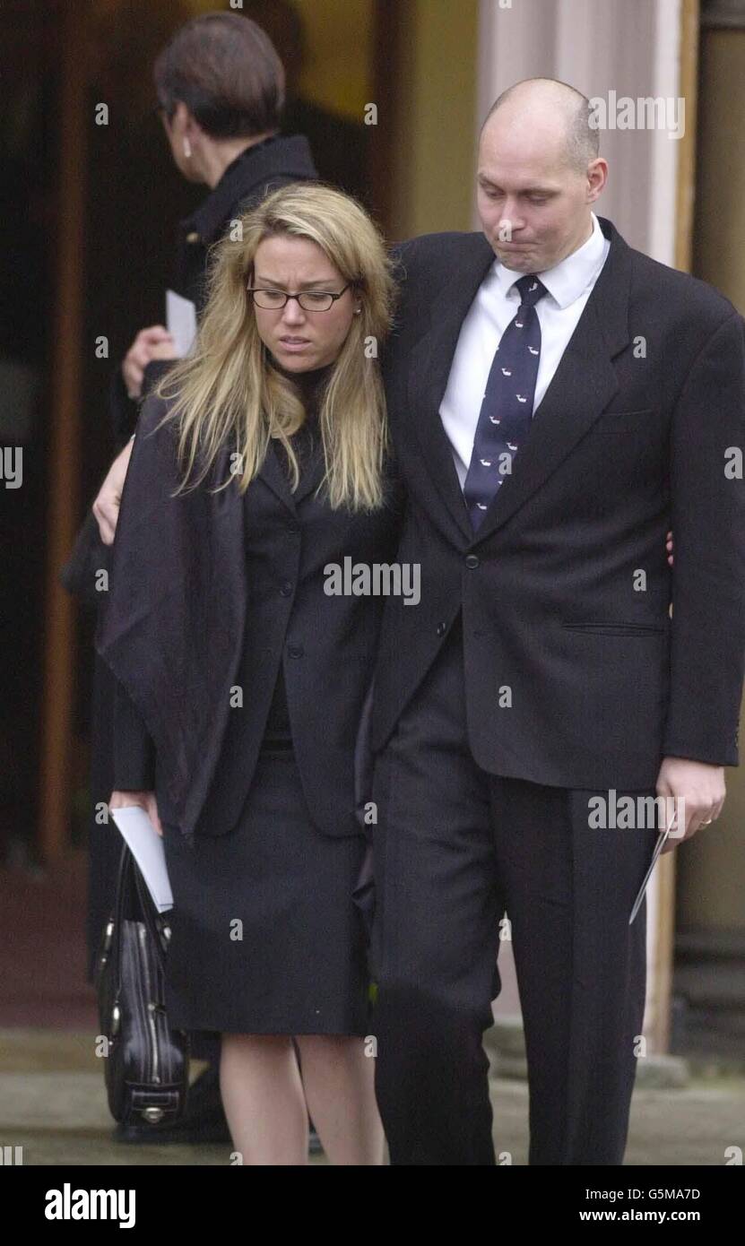 Funeral gordon sarah browns daughter jennifer jane hi-res stock ...