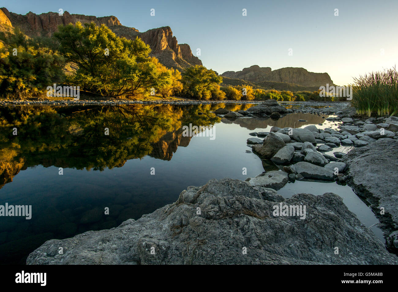Salt River Reflection Stock Photo - Alamy