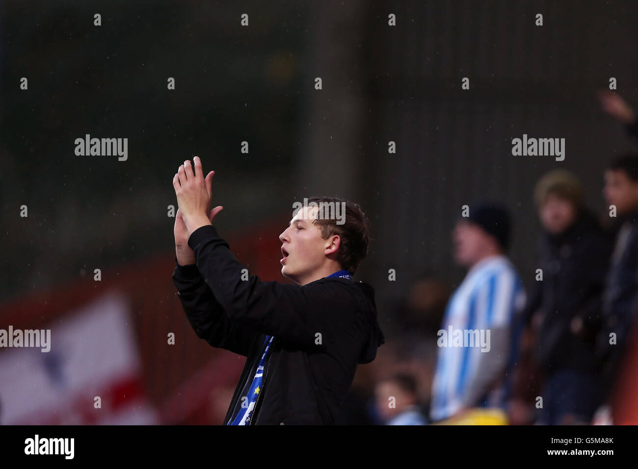 Football claps clap clapping head shot headshot portrait hi-res stock ...