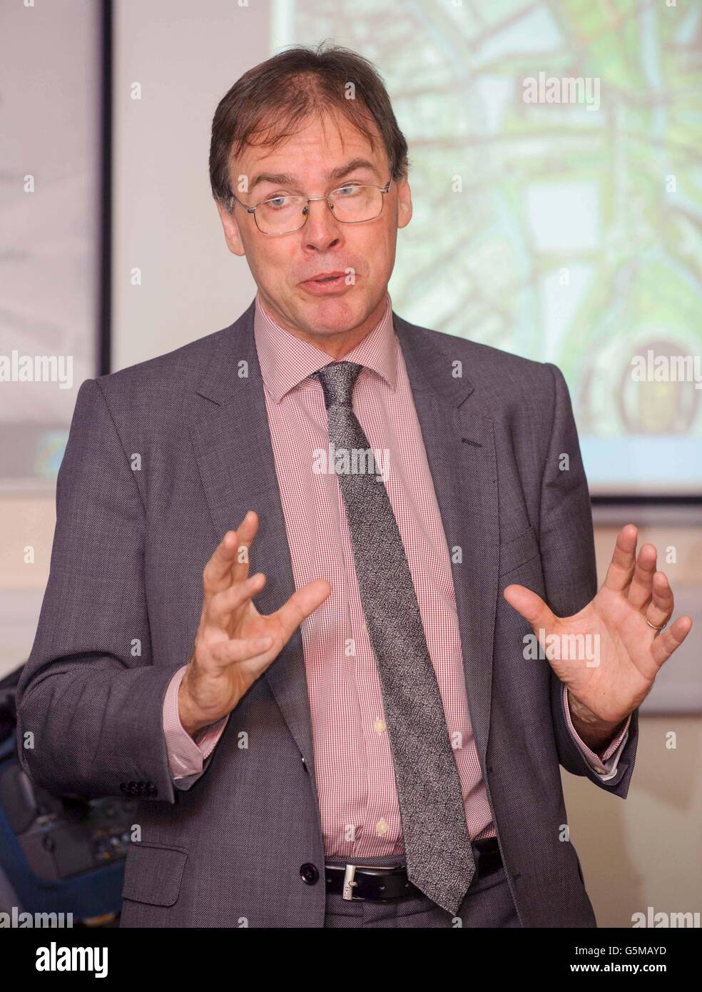 Director of Regeneration and Community Parterships Paul Brickell speaks ...