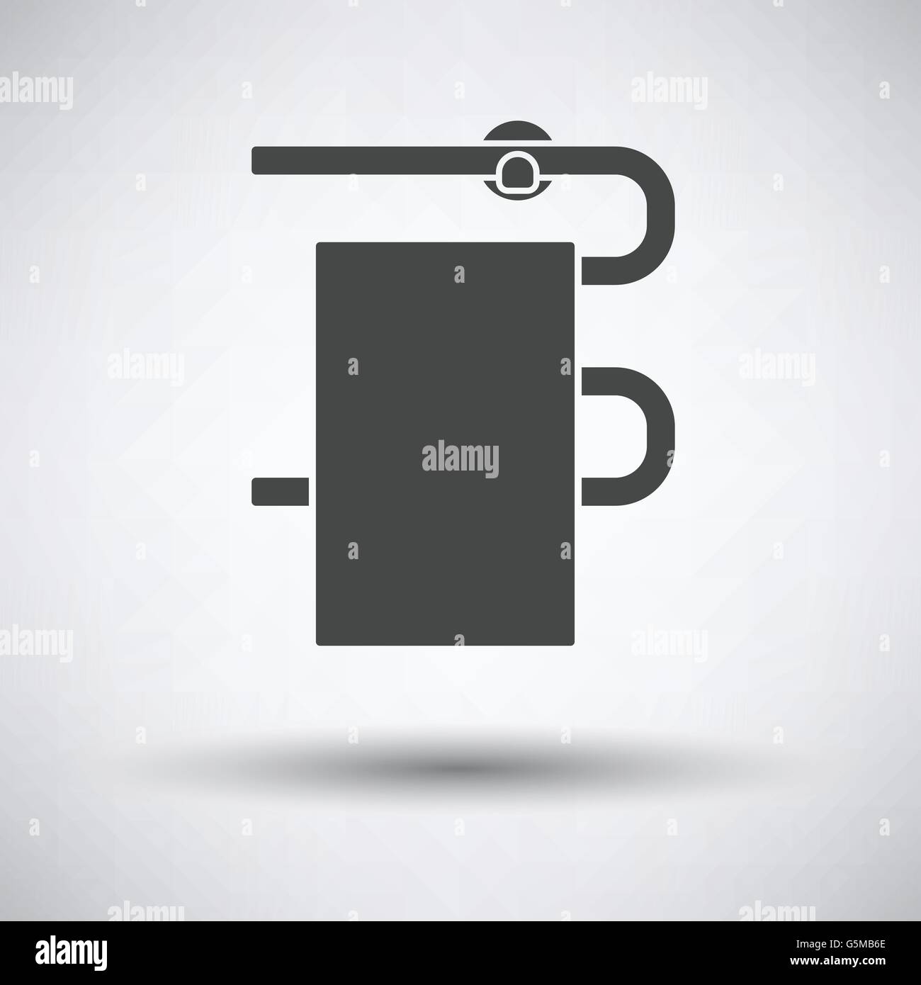 Heated rail towel on Stock Vector Images - Alamy