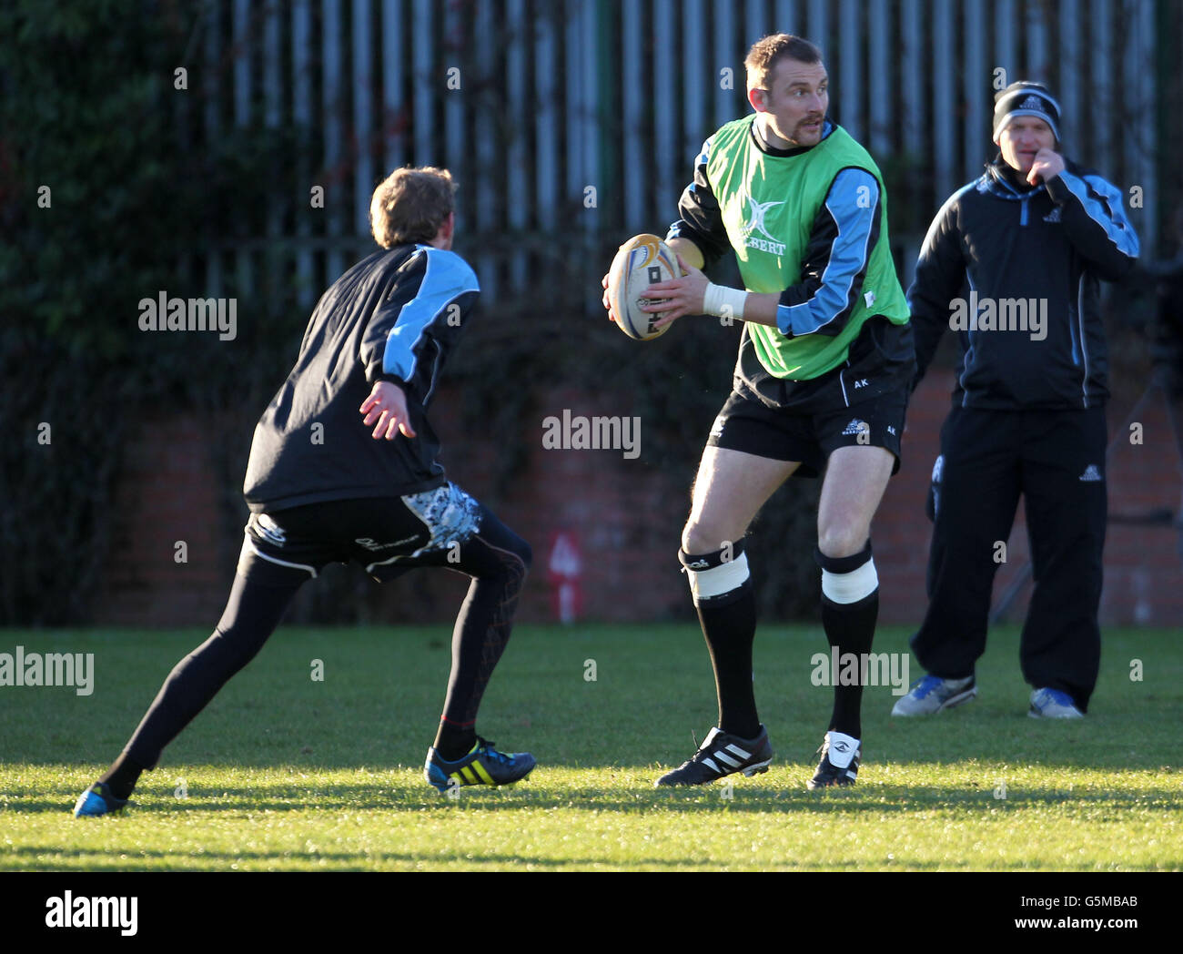 Glasgow warriors alistair kellock during training session at scotstoun ...