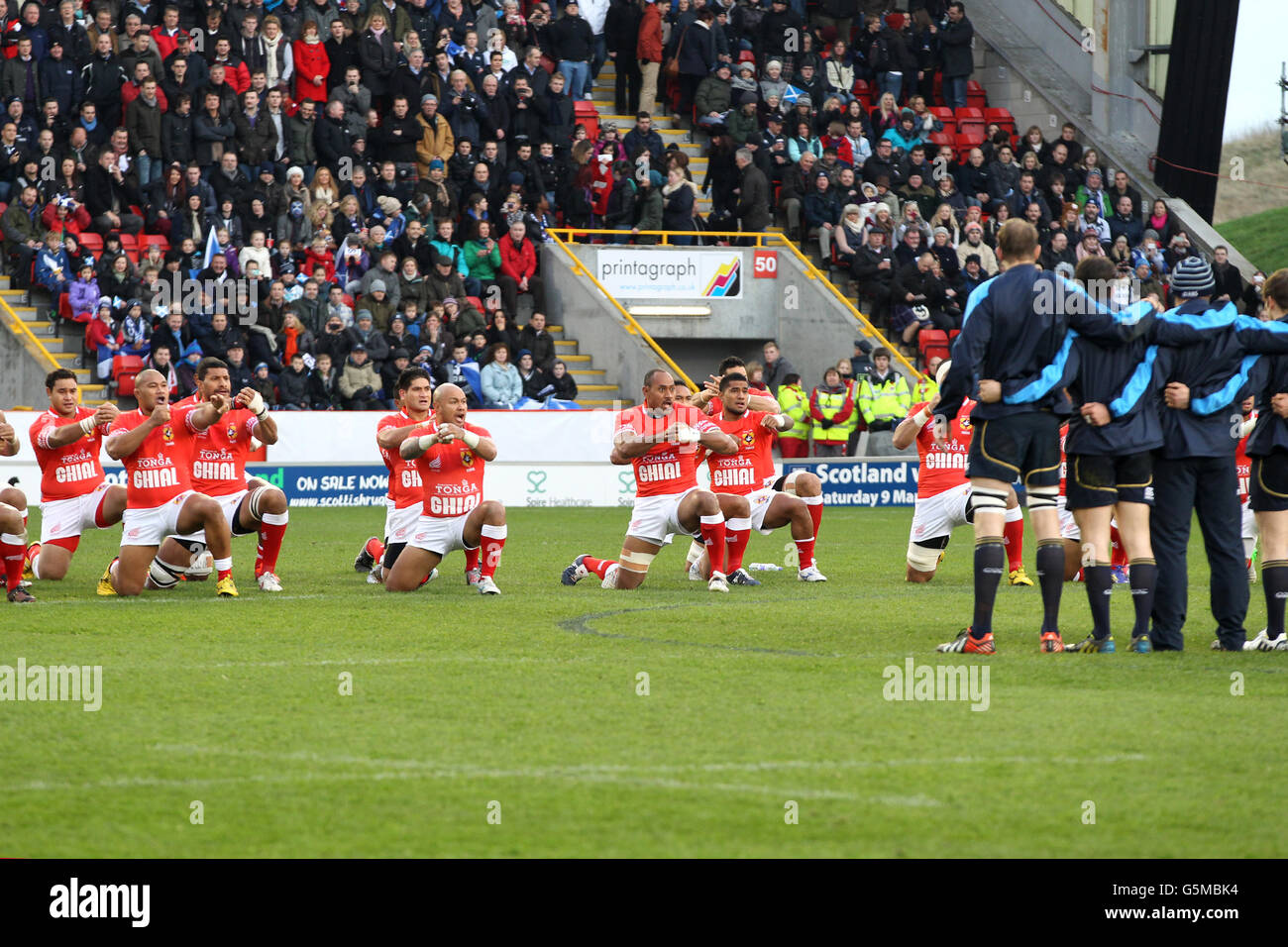 Rugby Union - EMC Test - Scotland v Tonga - Pittodrie Stadium. The ...