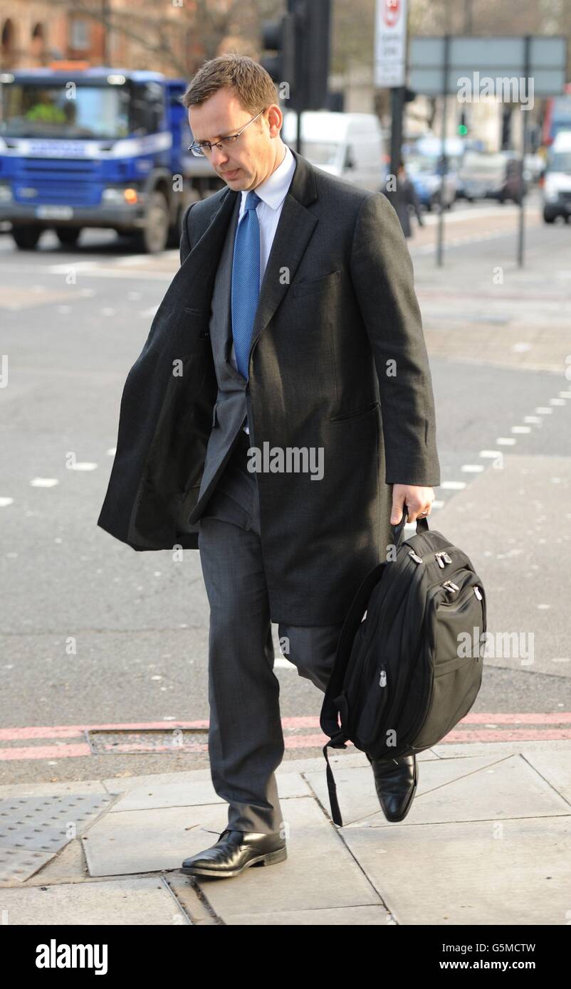 Andy Coulson arrives at Westminster Magistrates Court, London where he ...