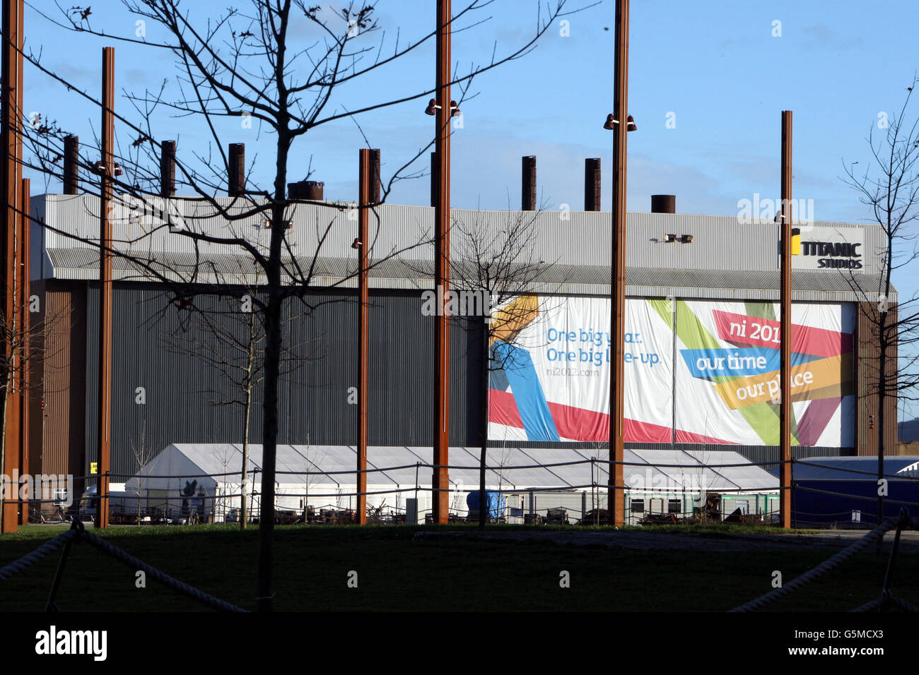 A view of Titanic Studios in Belfast, where Game of Thrones is made ...