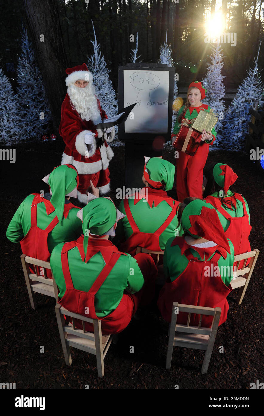 Elves attend the 'Elf'eden Forest finishing school at Center Parcs in ...