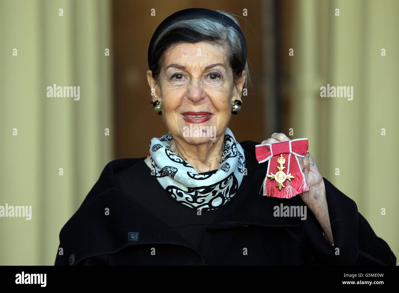 Fashion journalist Felicity Green with her Officer of the British ...