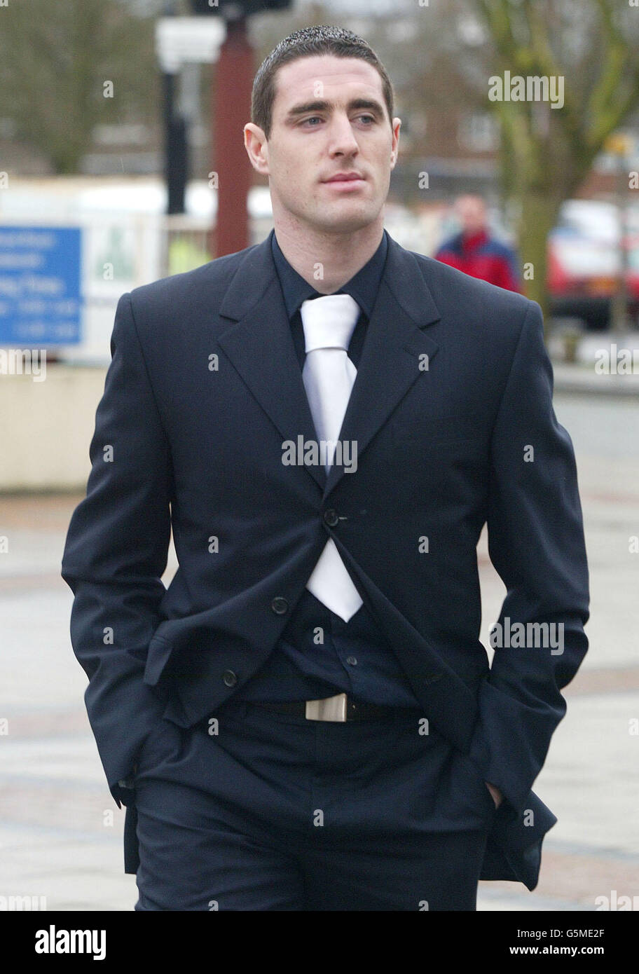 Mark Kennedy arrives at Northwich magistrates Stock Photo - Alamy