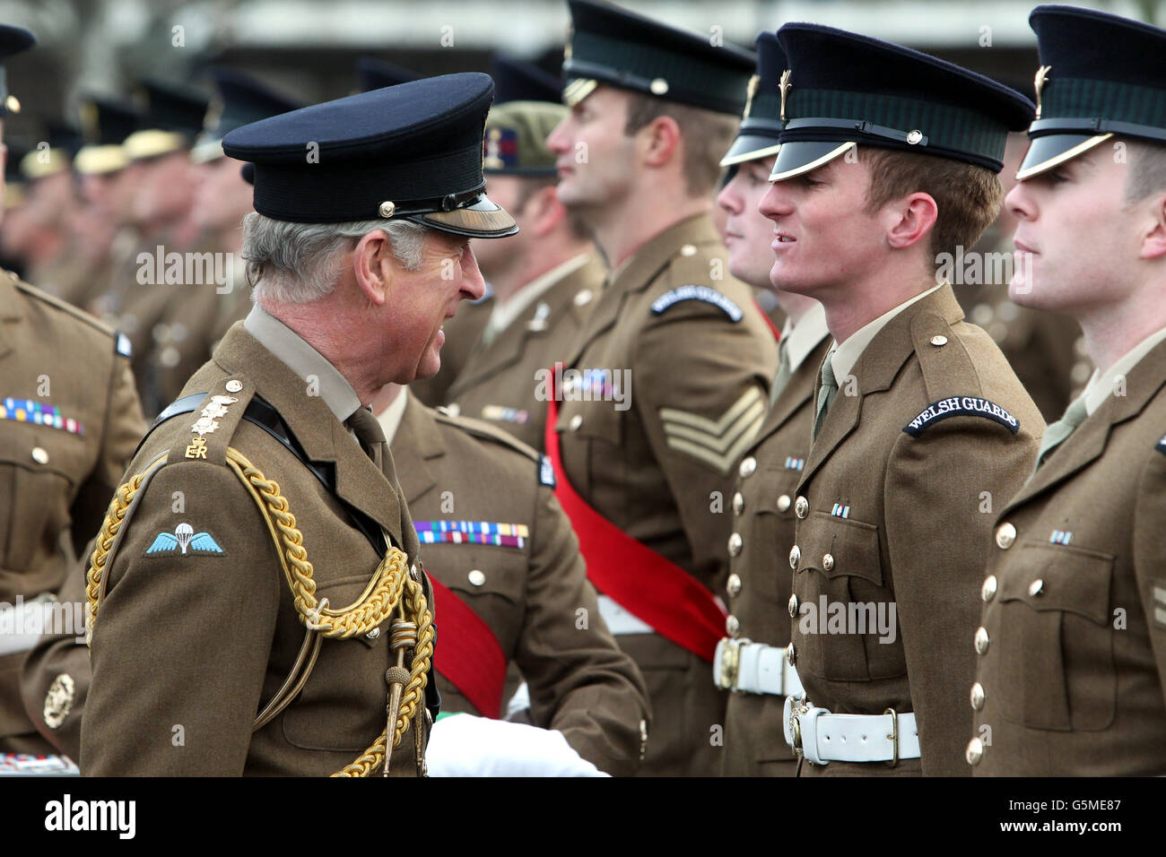 1st Battalion Welsh Guards homecoming Stock Photo - Alamy