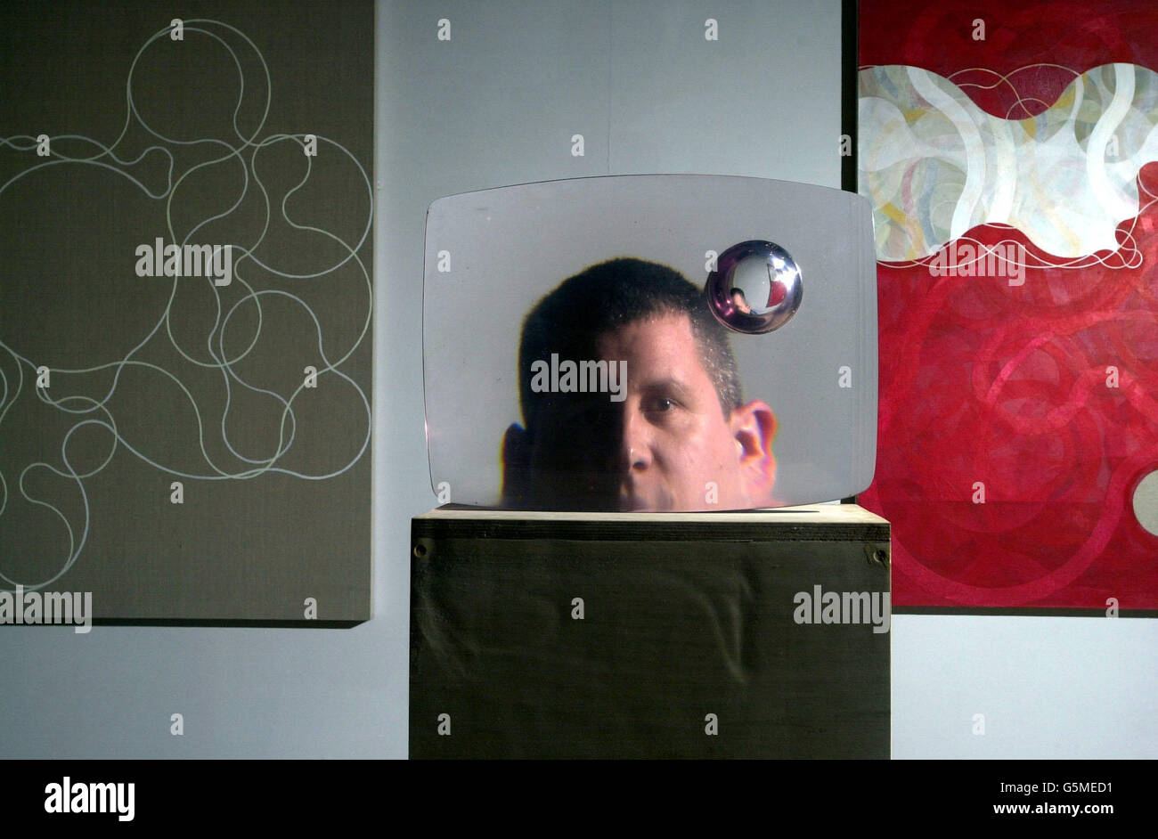 Exhibition manager James Waters at Nottingham Castle Museum with work ...