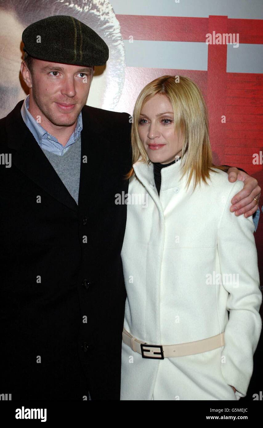 Madonna and her husband Guy Ritchie arrive for the premiere of Mean ...