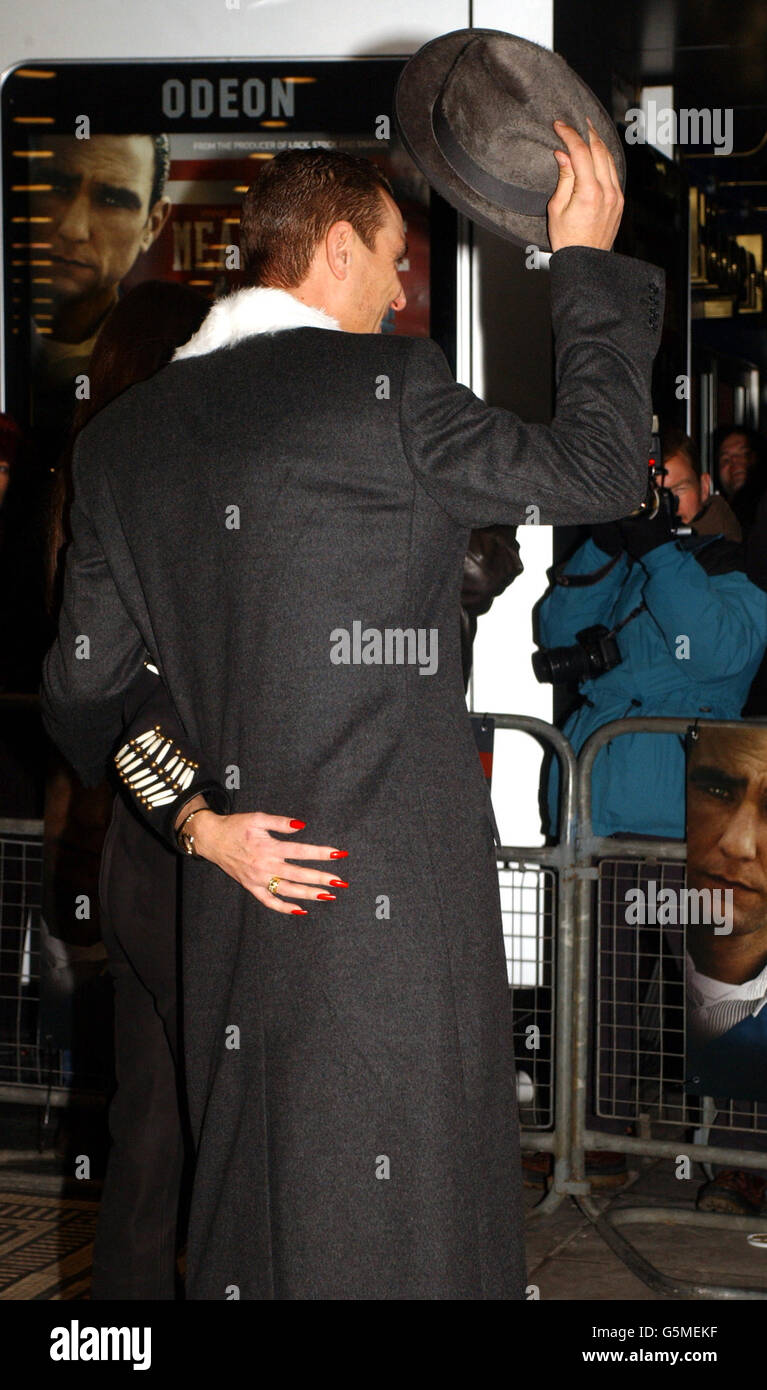 Celebrity trilby hat back view meangal film premiere vinnie jones hi ...