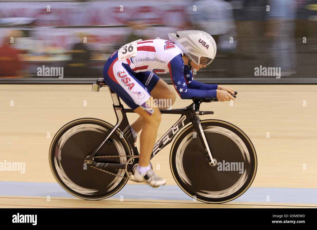 USA's Carl Higgins in the Women's Omnium Individual Pursuit during the ...