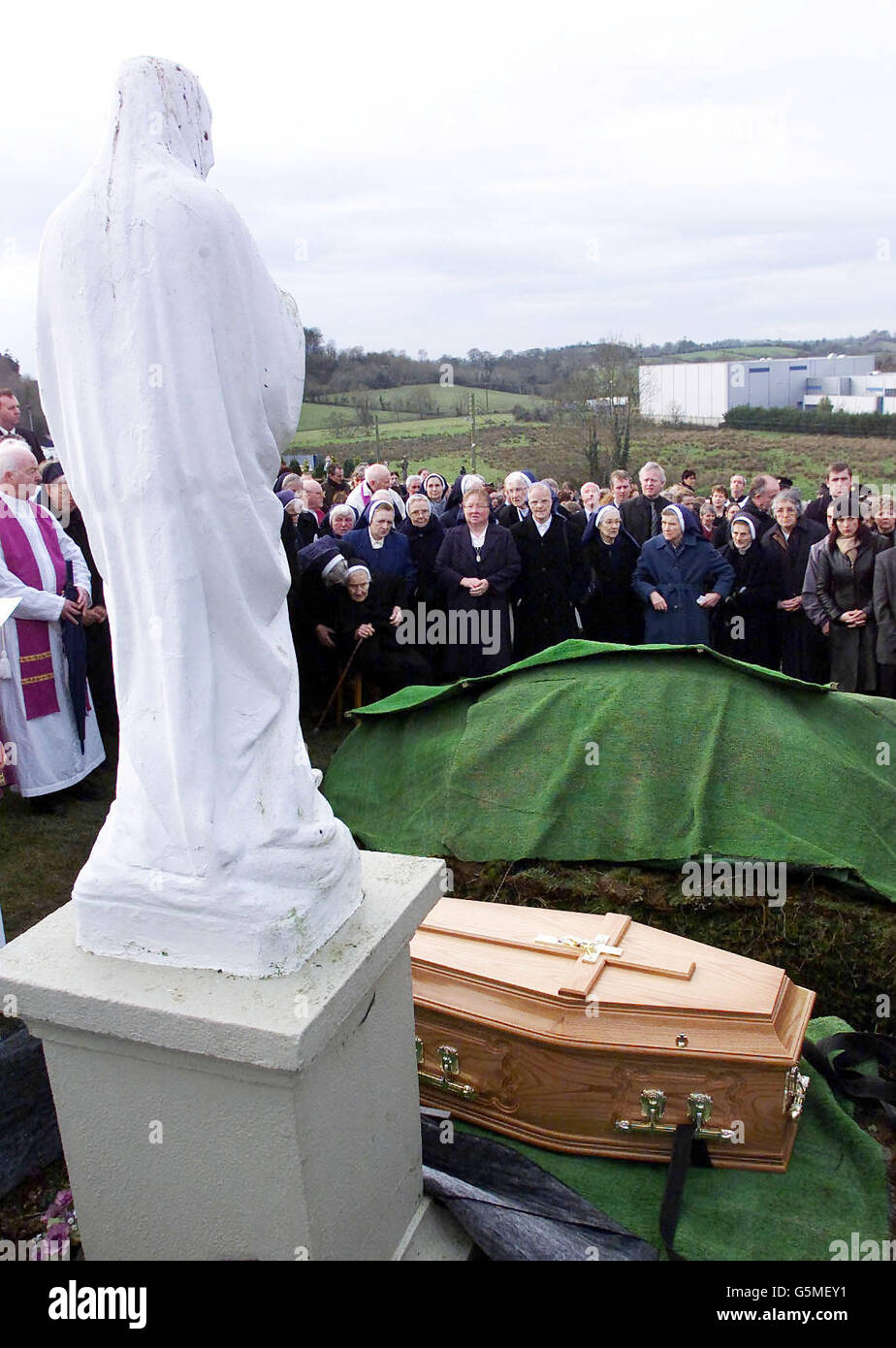 People gather for the funeral of Sister Philomena Lyons at St Patrick's ...