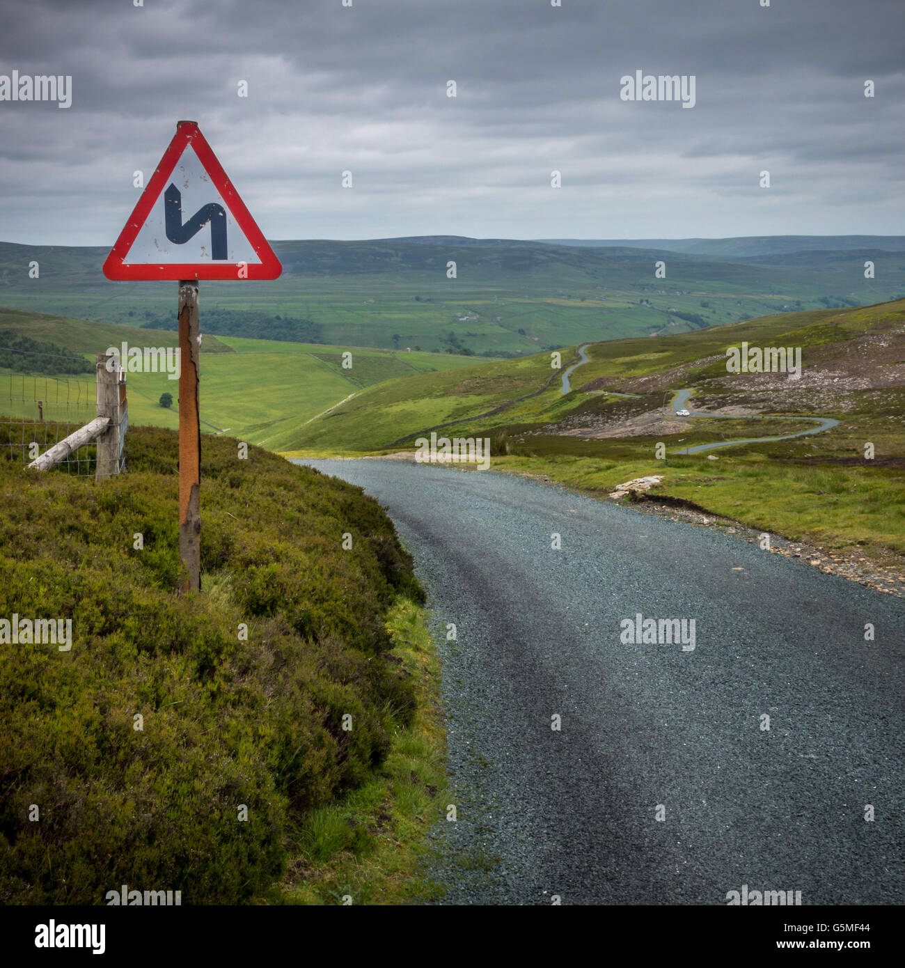 Single Track Road Sign High Resolution Stock Photography and Images - Alamy